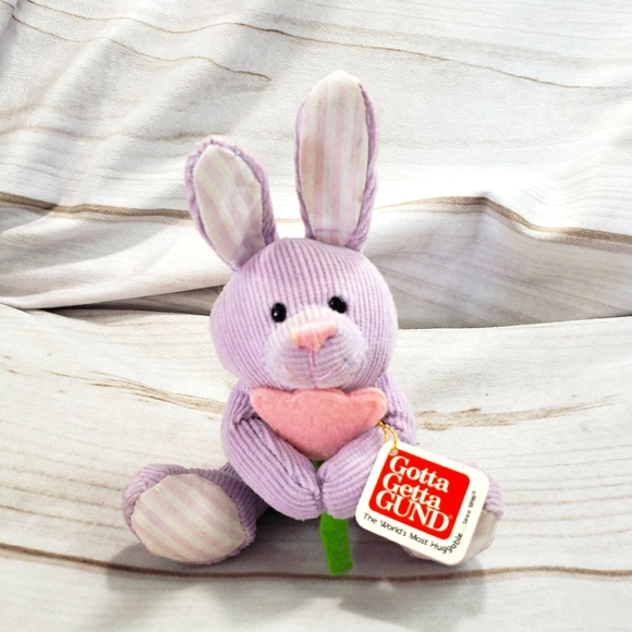 Gund | Toys | Gund Eggcellent Stuffers Purple Corduroy Rabbit Musical ...